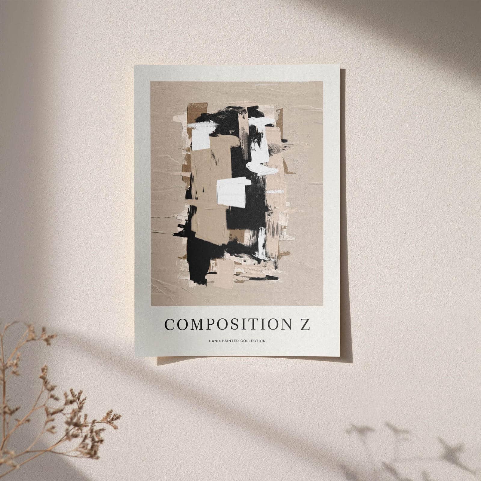 Composition Z Modern Abstract Poster — HypeSheriff US