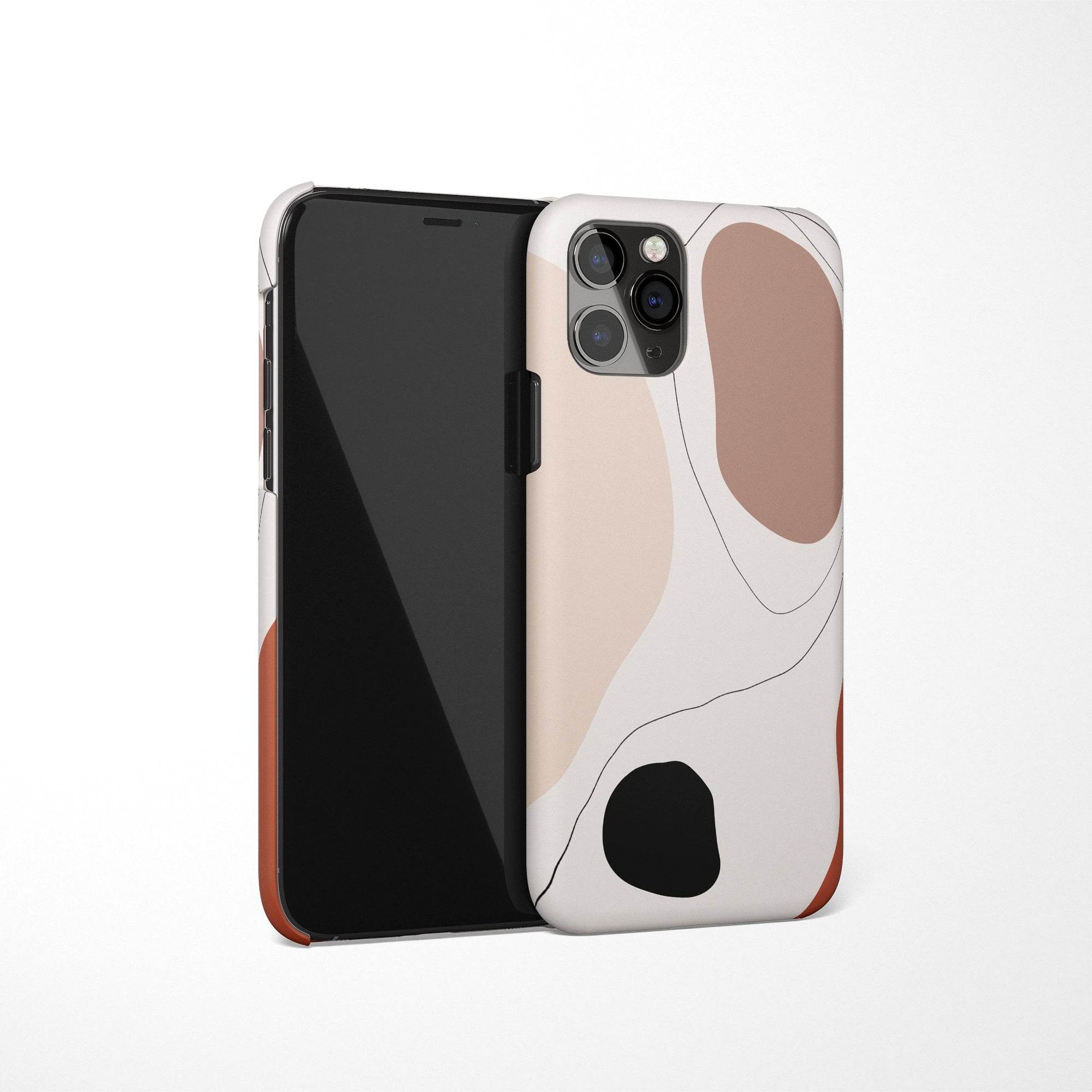 Beige Drawing iPhone Case 3 — HypeSheriff