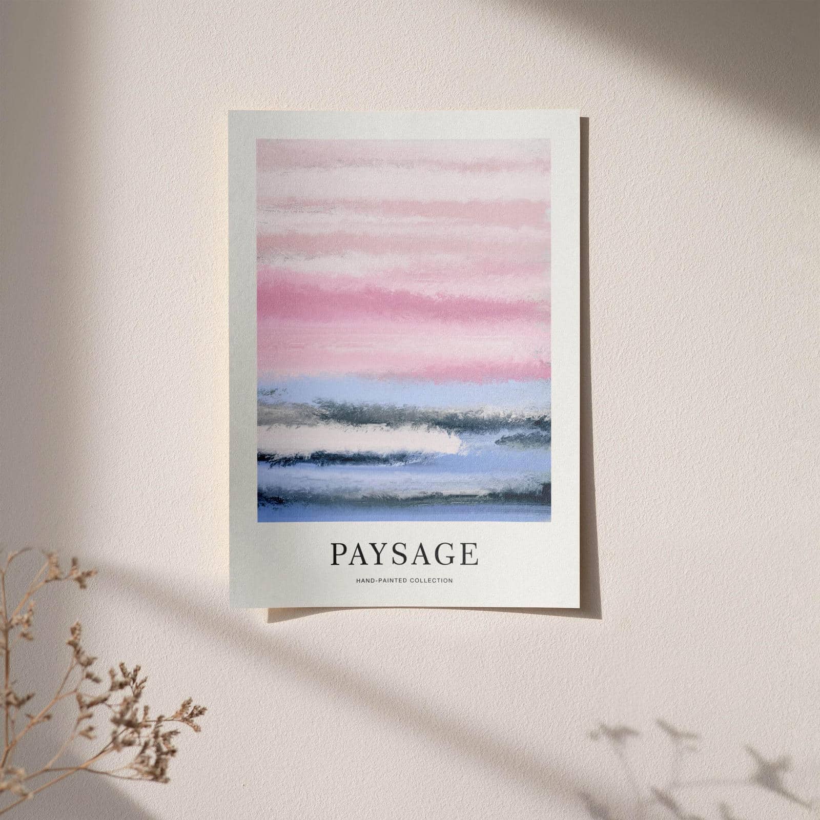 Pink Paysage Painted Poster — HypeSheriff US