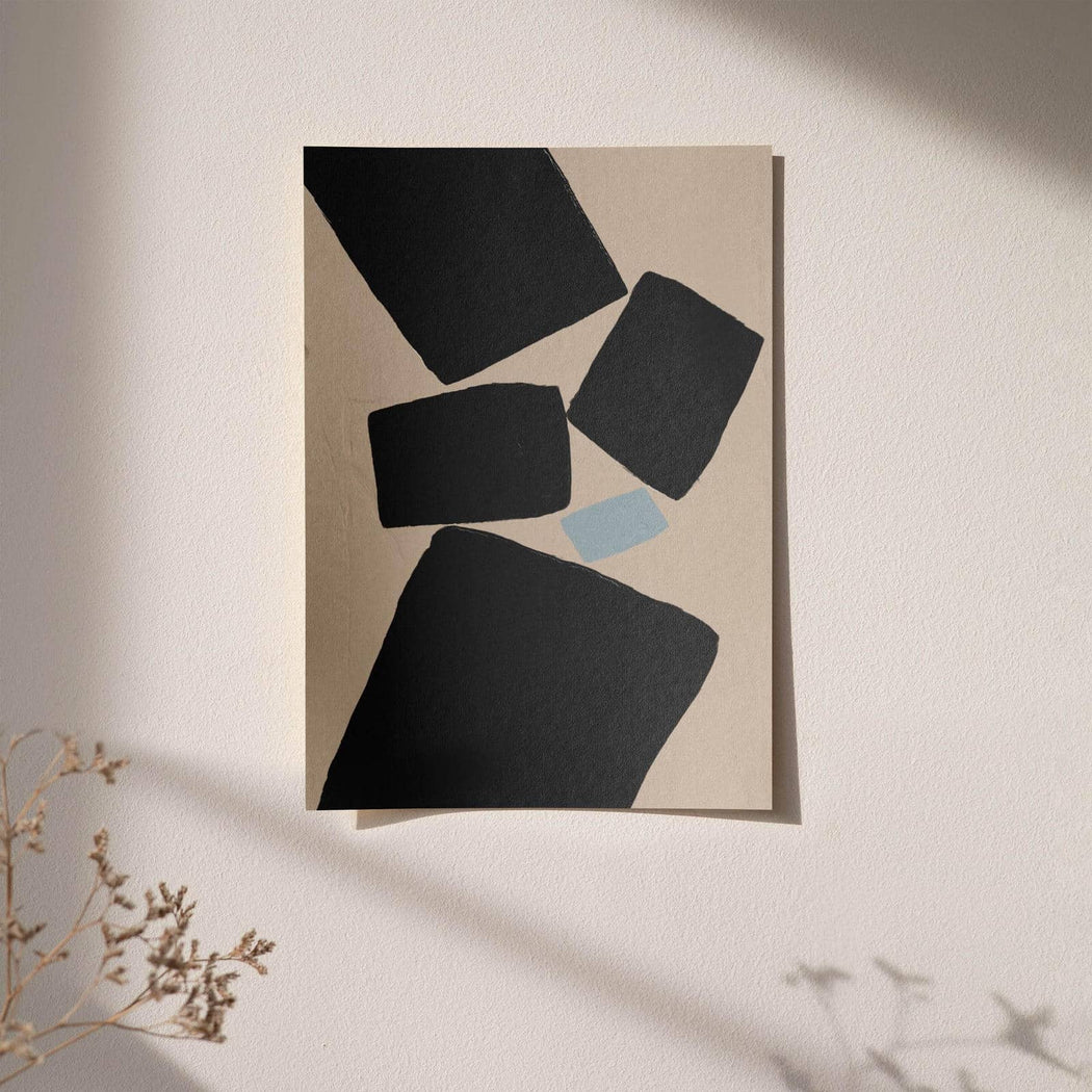 Black&Blue Modern Composition Poster — HypeSheriff US