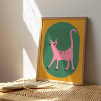 Pink Cat Poster – HypeSheriff