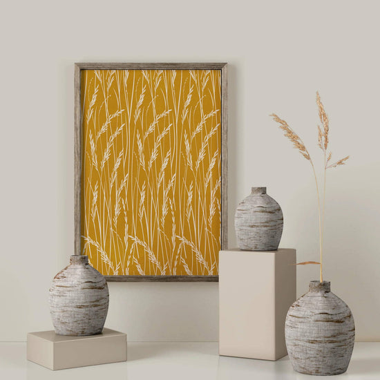 Mustard Rustic Floral Poster – HypeSheriff