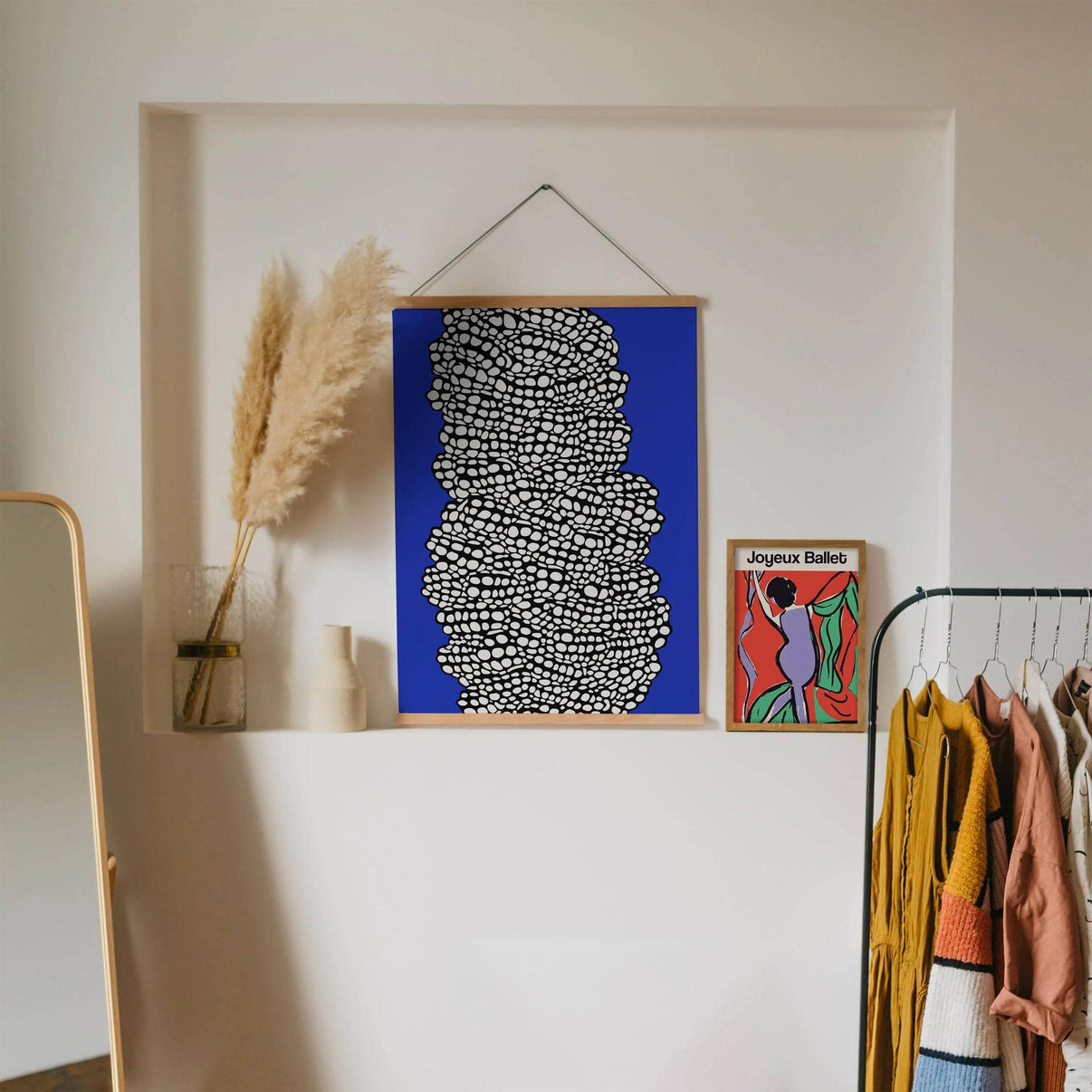 Blue Abstract Modern Poster – HypeSheriff