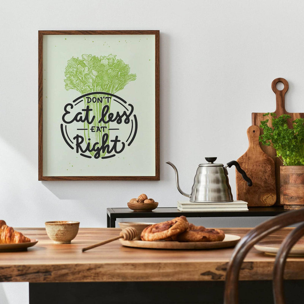 Don't Eat Less Eat Right Poster — HypeSheriff US