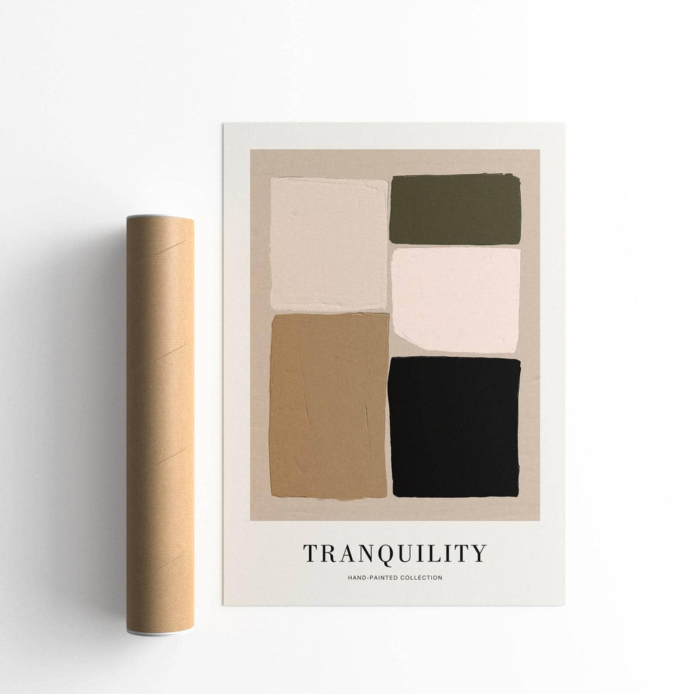 Tranquillity, Abstract Color Blocks Poster – HypeSheriff