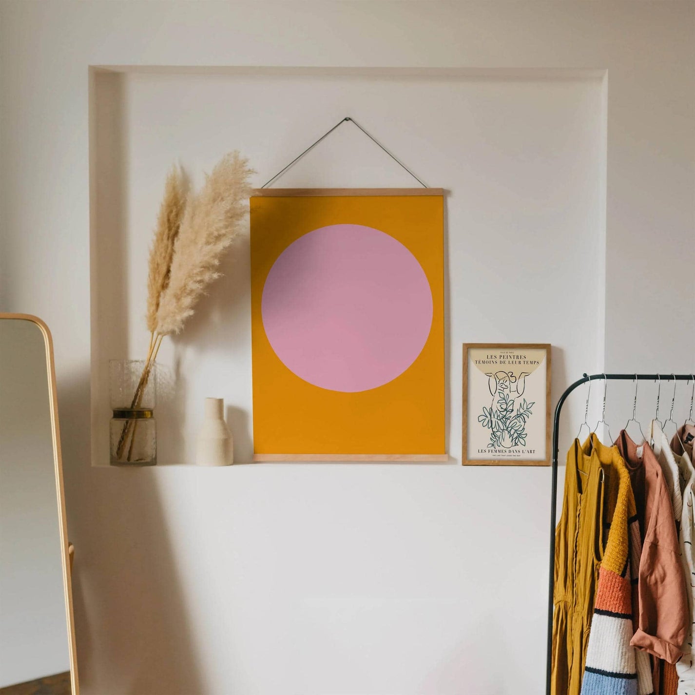 Minimalist Pink Sun Poster – HypeSheriff