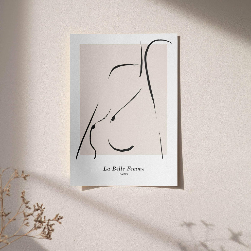 Female Body Minimalistic Poster – HypeSheriff