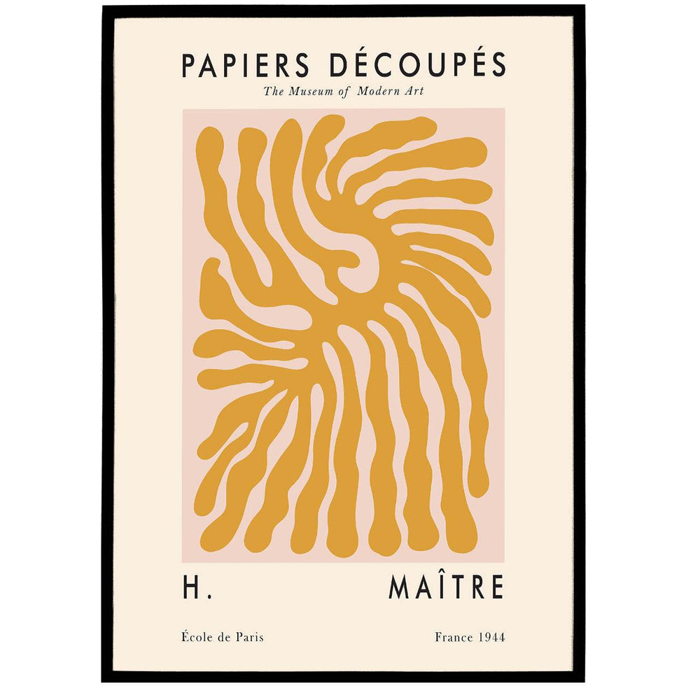 Yellow Botanical Shape Poster – HypeSheriff