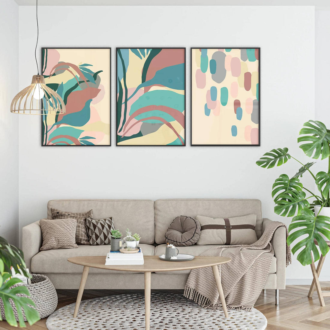 Set of 3 Modern Nature Posters – HypeSheriff