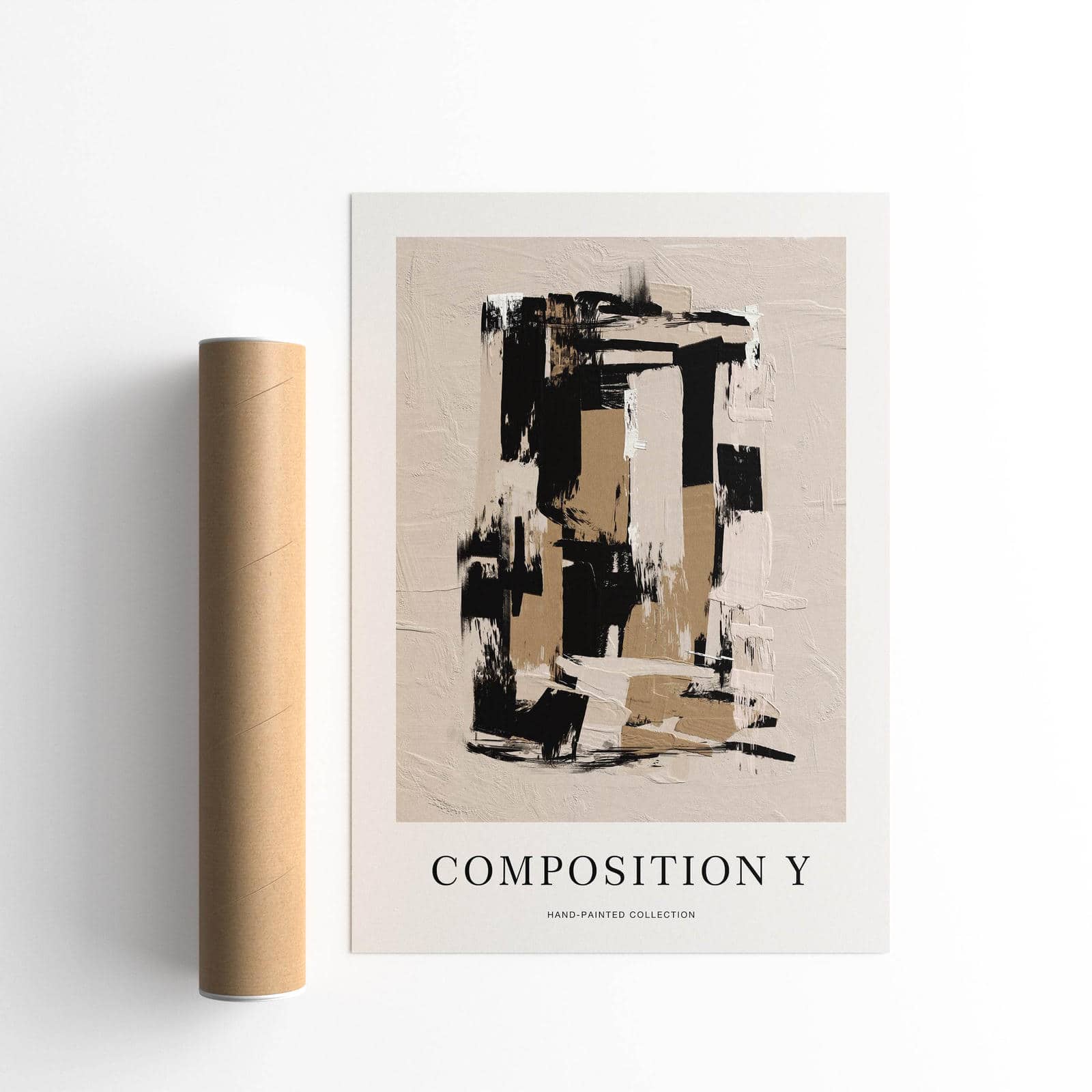 Composition Y Modern Abstract Poster – HypeSheriff
