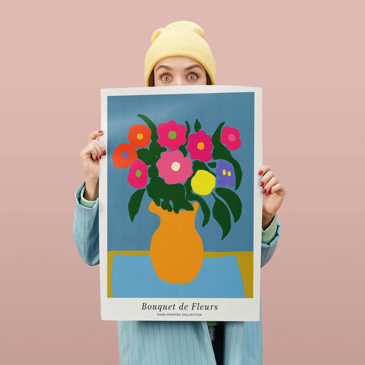 Bouquet of Flowers Retro Colorful Poster – HypeSheriff