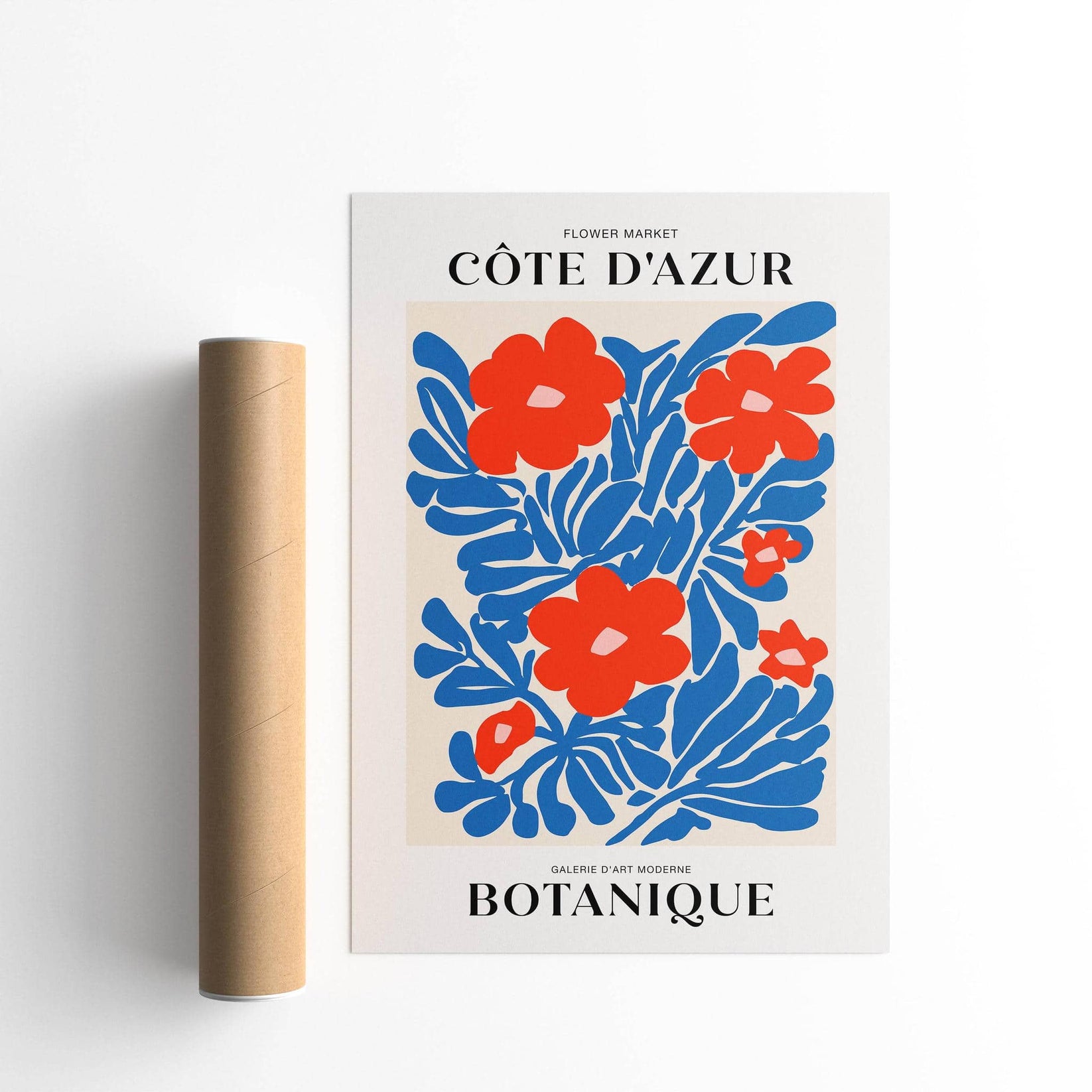 Blue Botanique French Poster – HypeSheriff
