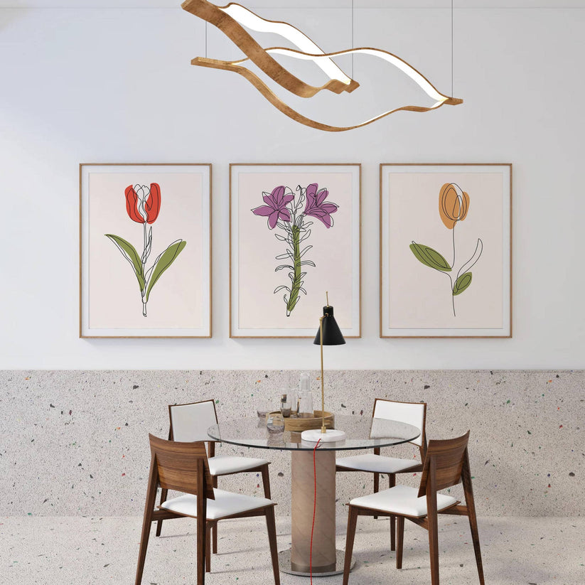 Set of 3 Scandi Floral Prints – HypeSheriff