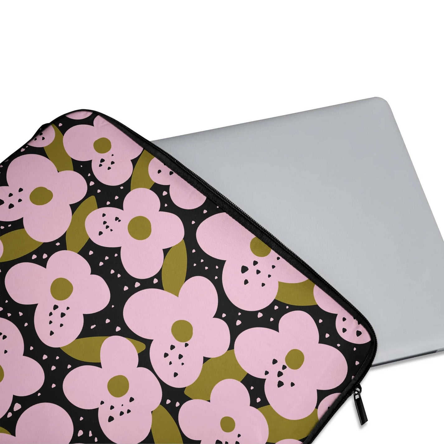Retro Pink Flowers Pattern- Laptop Sleeve – HypeSheriff