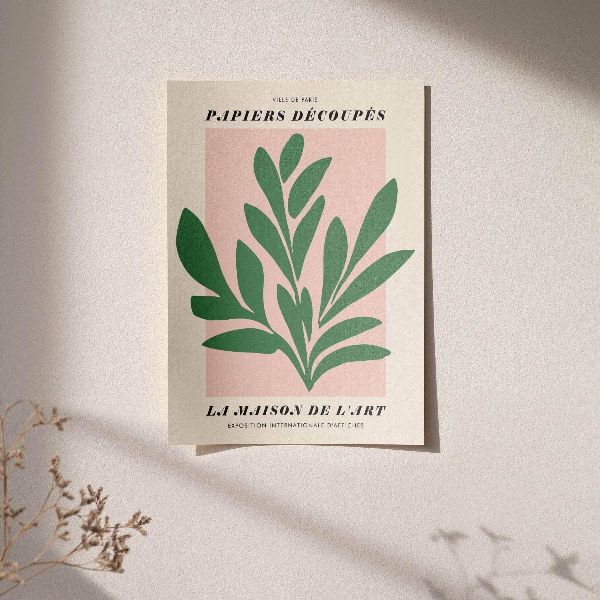 Green Cut-Outs Nature Poster – HypeSheriff