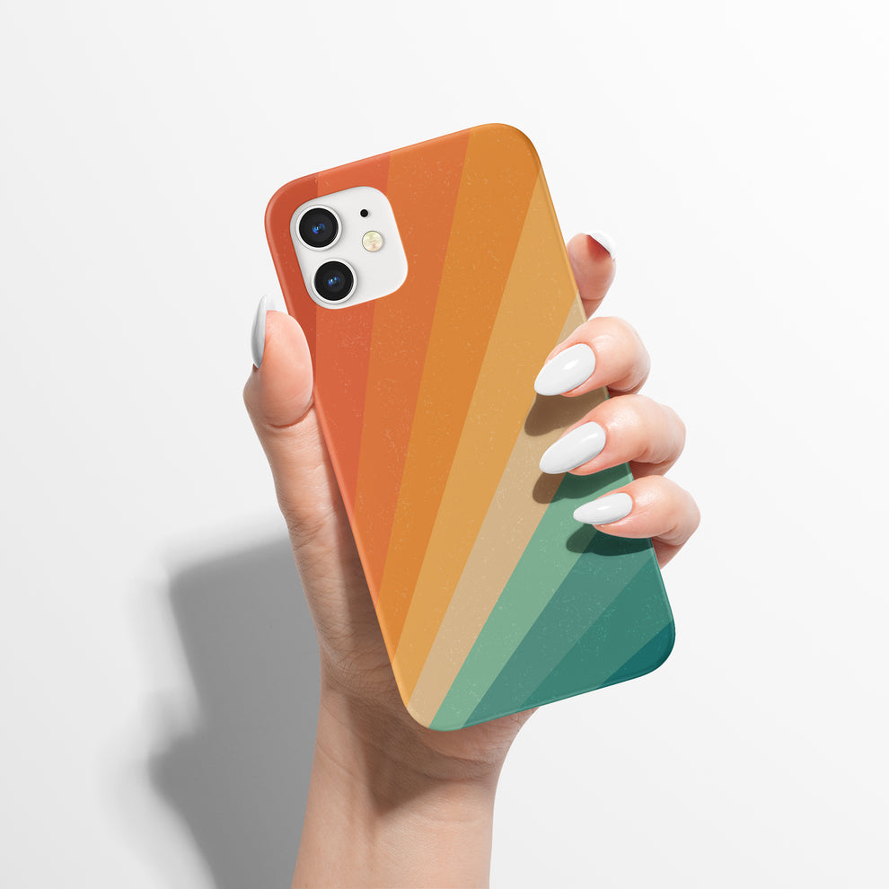 Classic Retro 70s Vintage Style Stripes iPhone Case – HypeSheriff