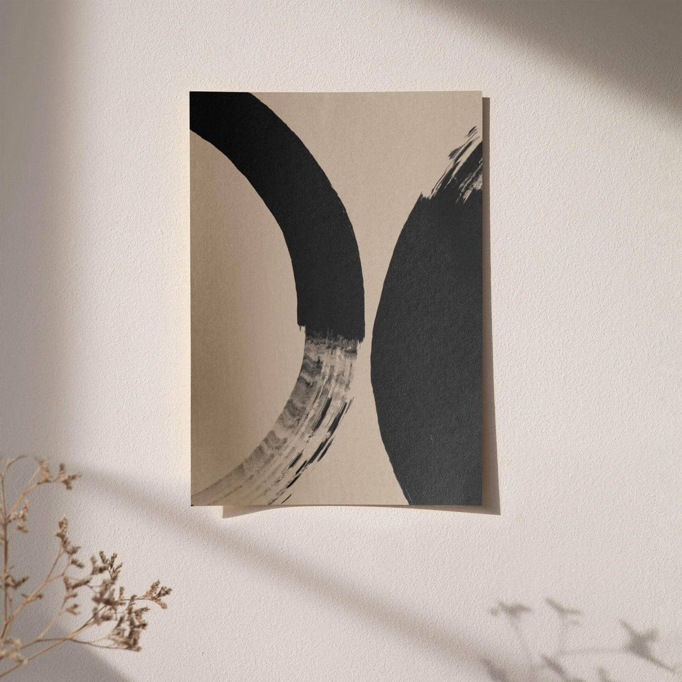 Black Brush Modern Abstract Poster – HypeSheriff