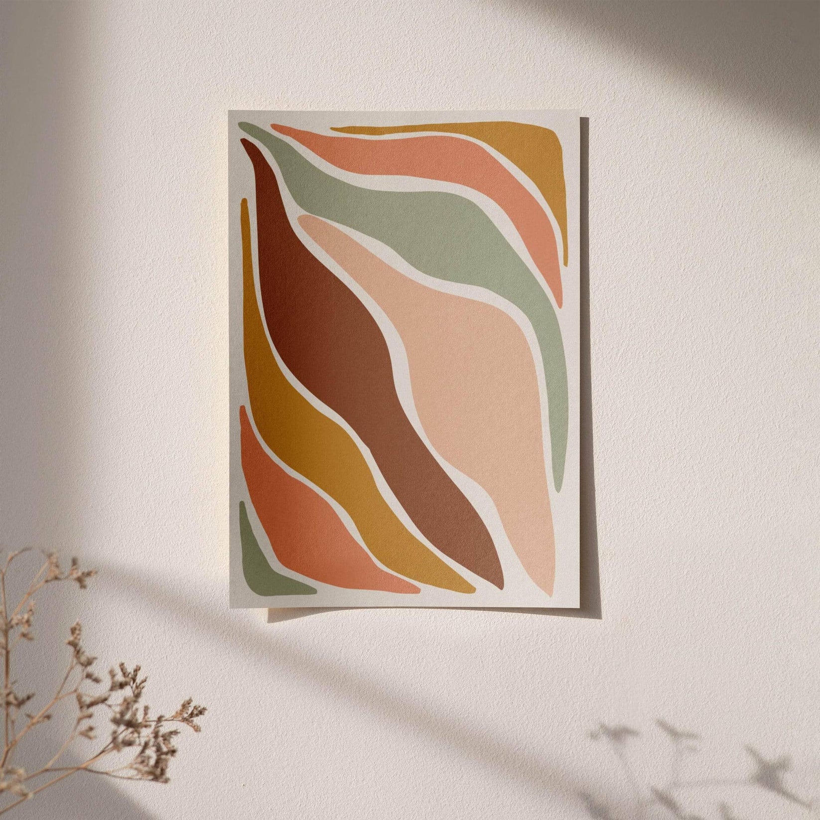 Boho Abstract Colorblocks Poster – HypeSheriff