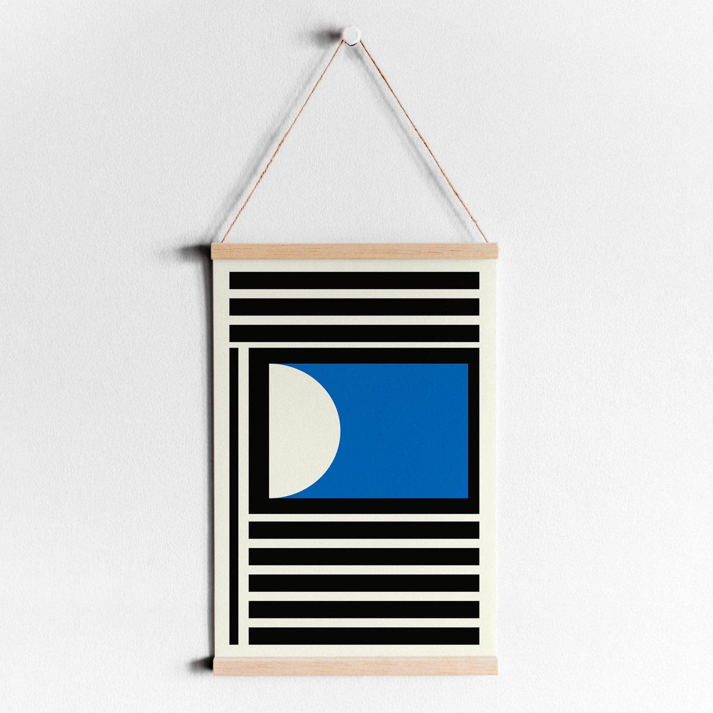 Minimalist Blue Bauhaus Poster – HypeSheriff