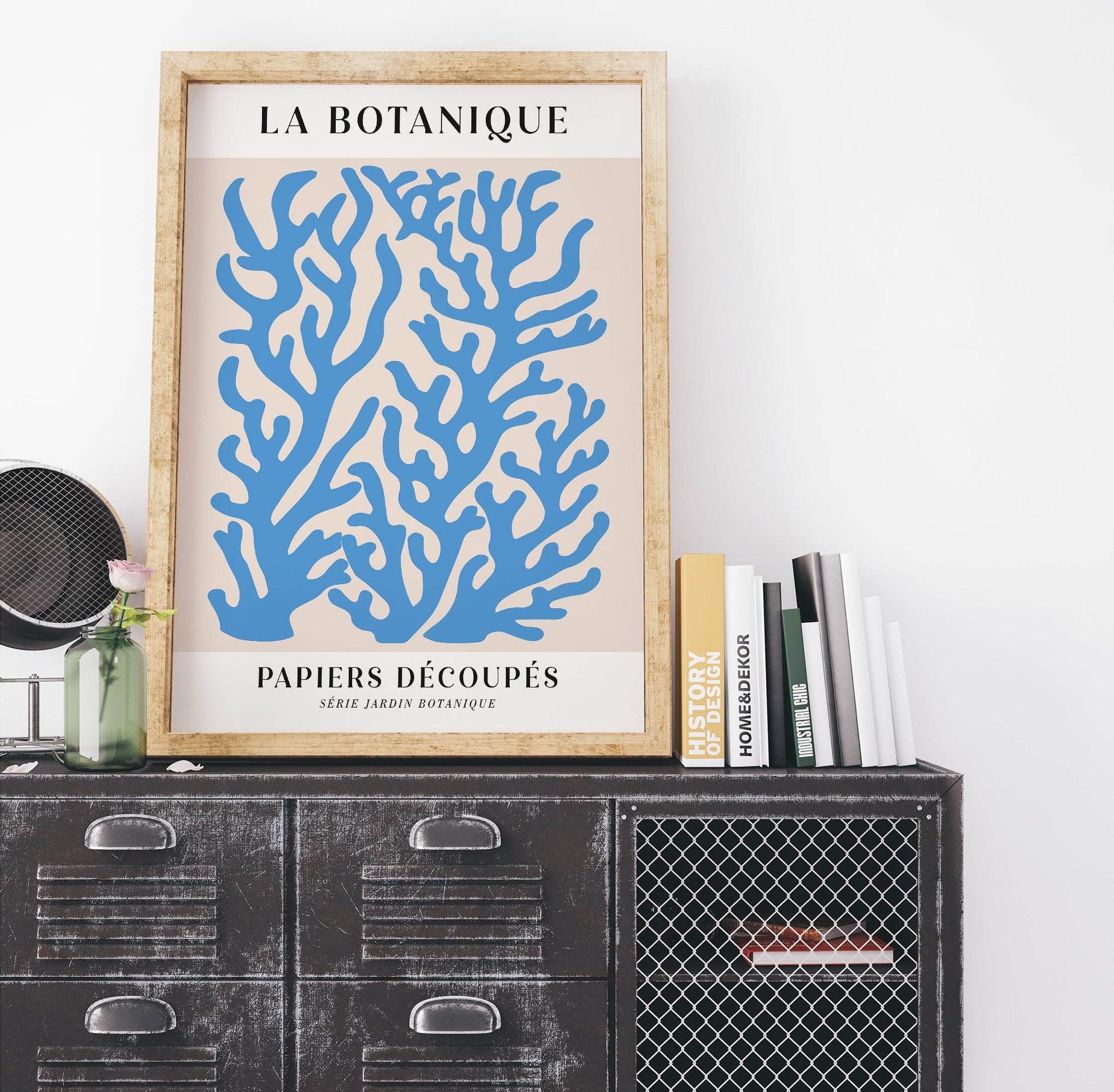 Blue Coral Botanique Poster — HypeSheriff