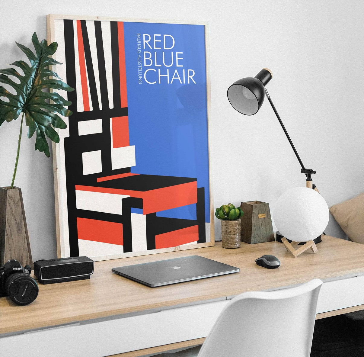 Red Blue Chair Rietveld Bauhaus Poster – HypeSheriff