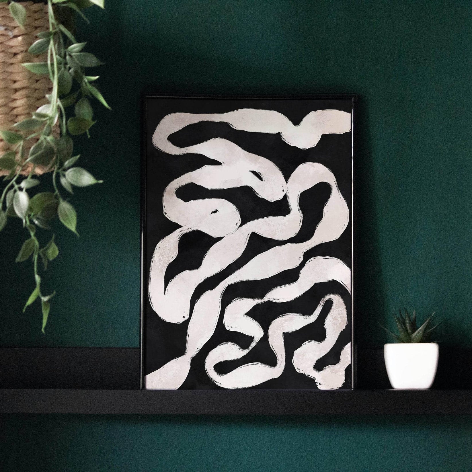 Black&White Abstract Shape Poster – HypeSheriff