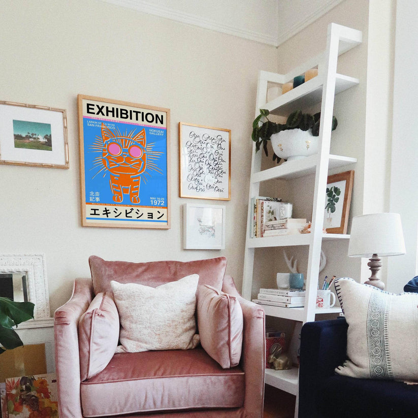 Japanese Funny Cat Exhibition Poster – HypeSheriff