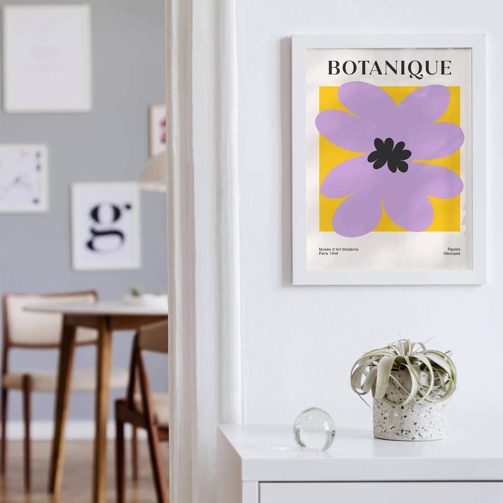 Violet Retro Flower Poster – HypeSheriff
