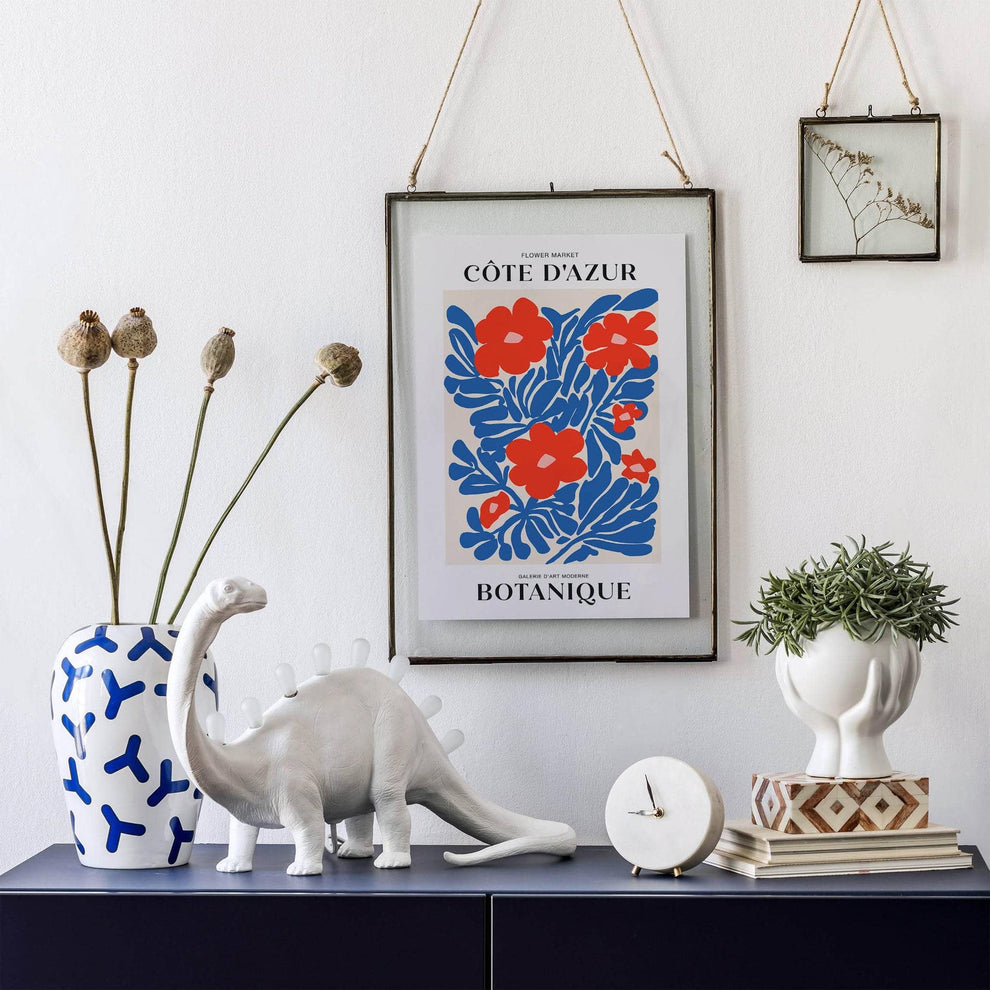 Blue Botanique French Poster – HypeSheriff