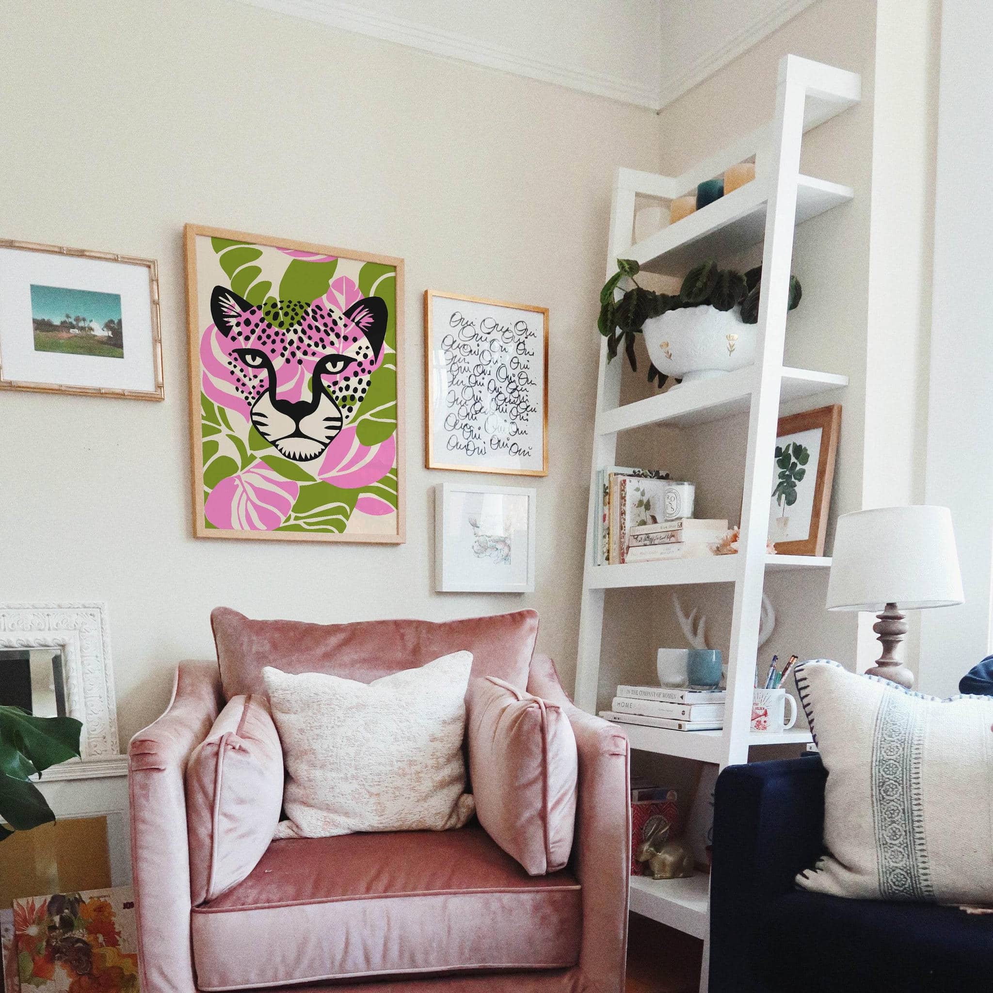 Pink Monstera Jungle Cheetah Poster – HypeSheriff