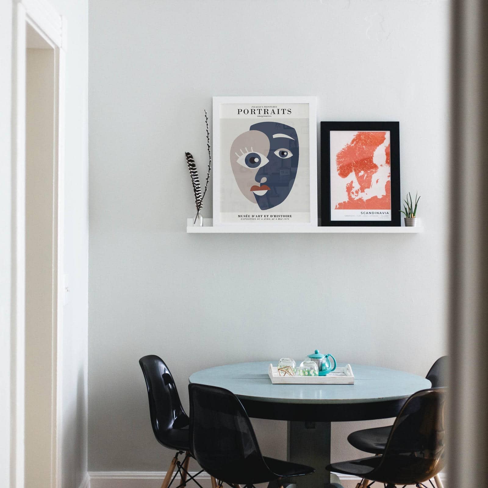 Picasso Cubism Face Grey Poster — HypeSheriff US