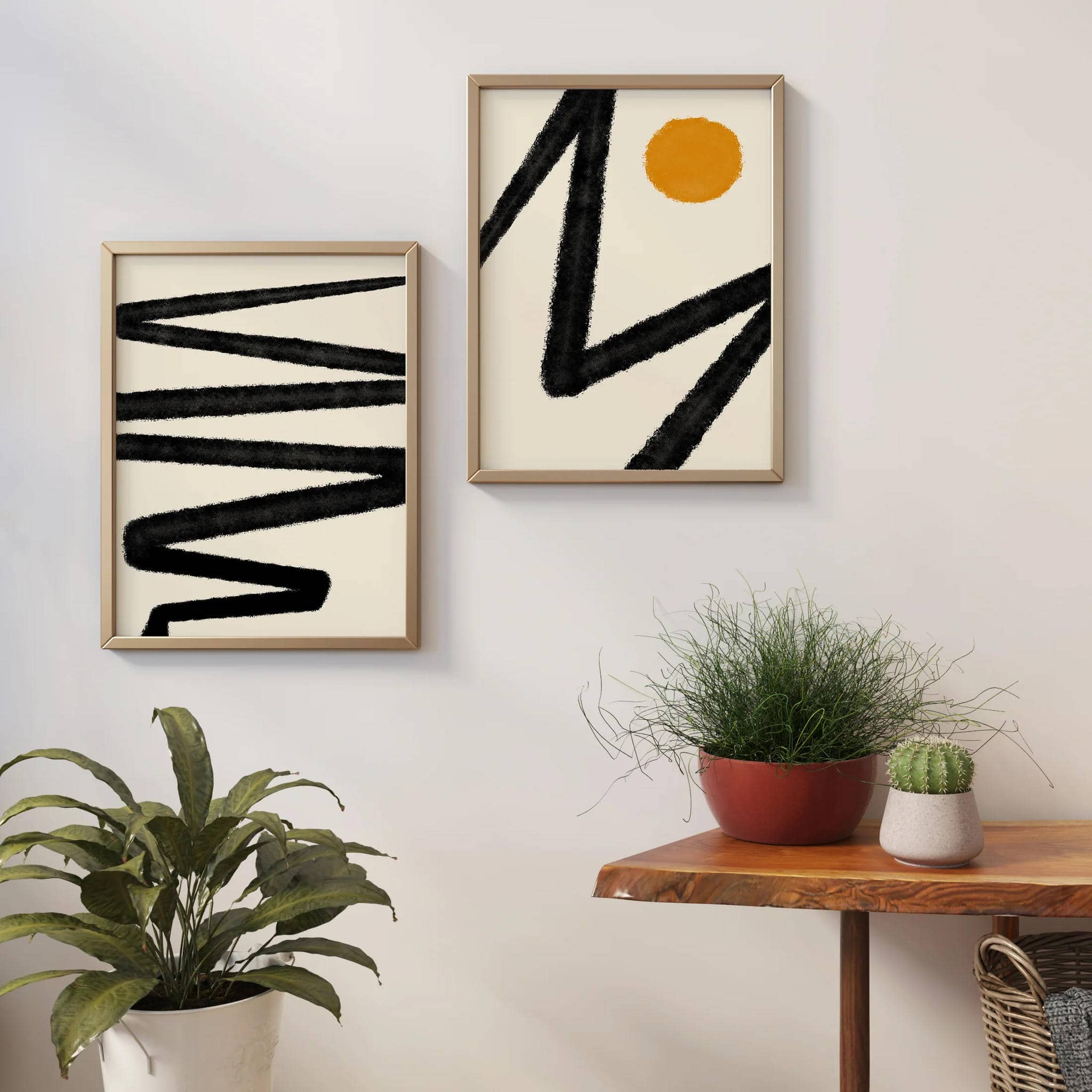 Set of 2 Contemporary Artistic Posters – HypeSheriff