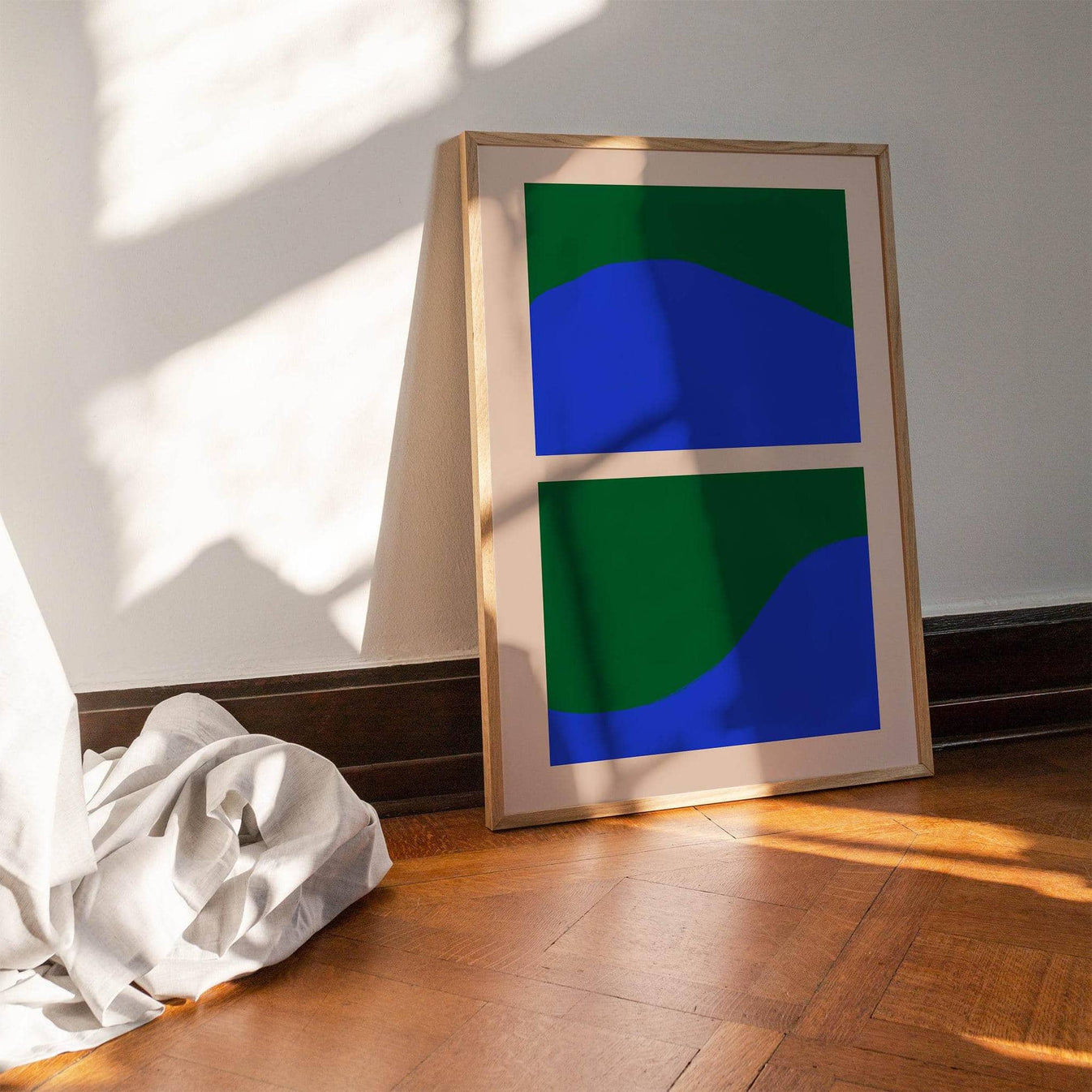 Blue&Green Pop Art Colorblocks Poster – HypeSheriff