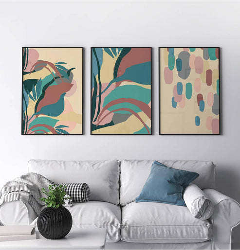 Set of 3 Modern Nature Posters – HypeSheriff