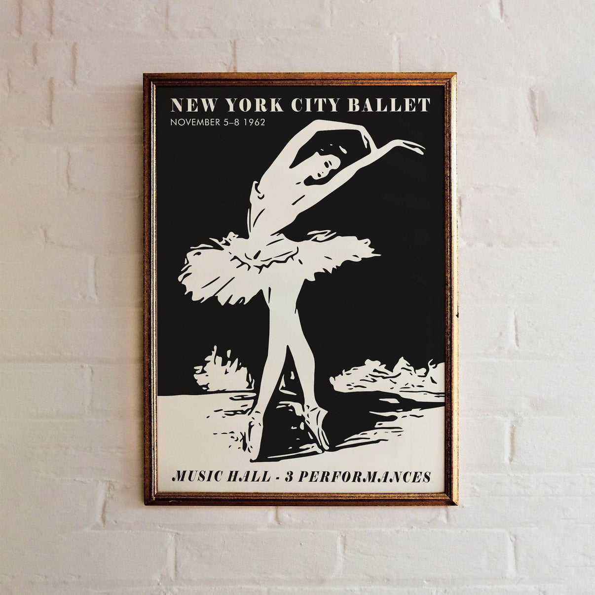 B&W New York City Ballet Poster – HypeSheriff