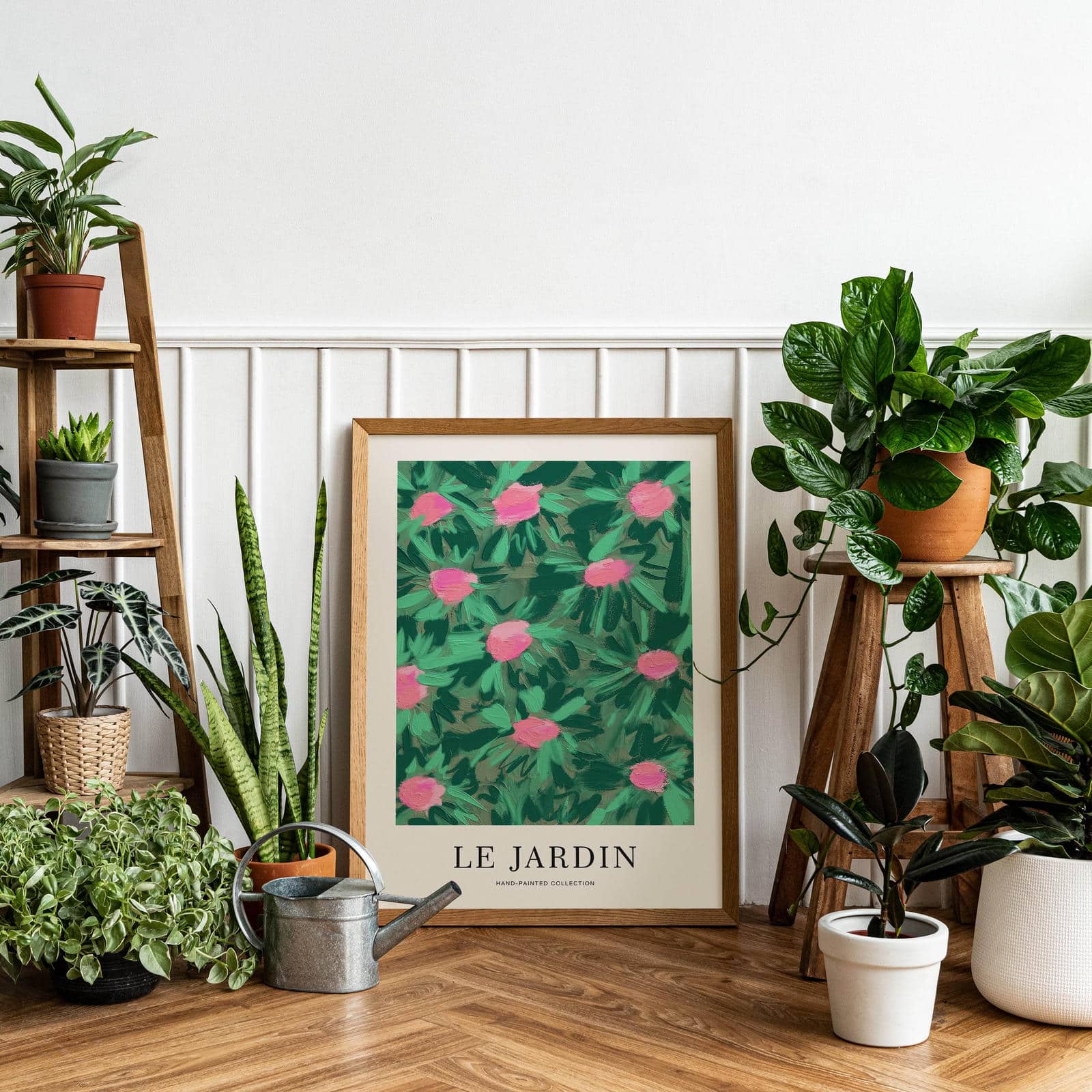 Green Le Jardin Artistic Painted Poster – HypeSheriff