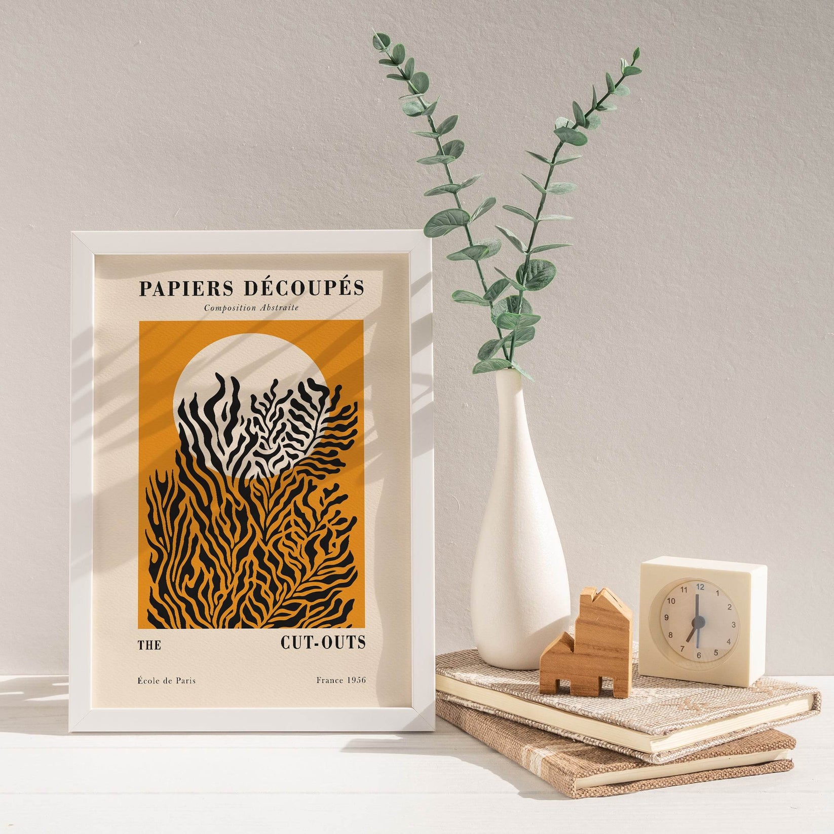 Yellow Corals Shapes Poster – HypeSheriff