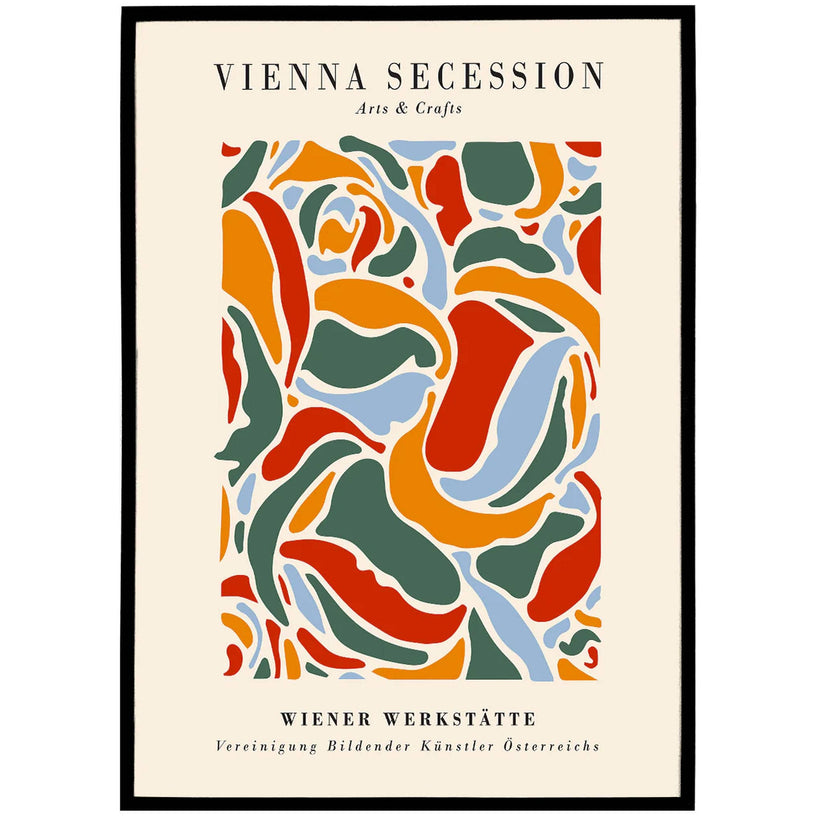 Colorful VIENNA SECESSION Poster Print – HypeSheriff