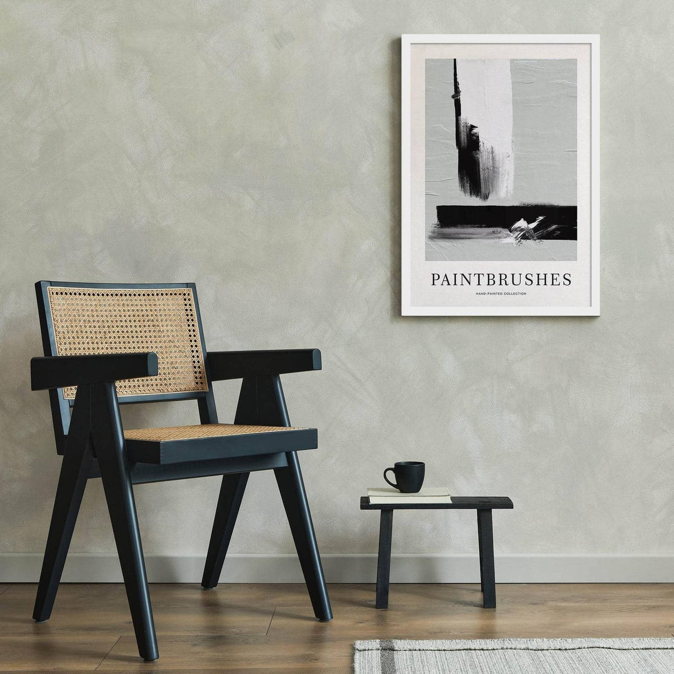 Paintbrushes Abstract Modern Poster – HypeSheriff