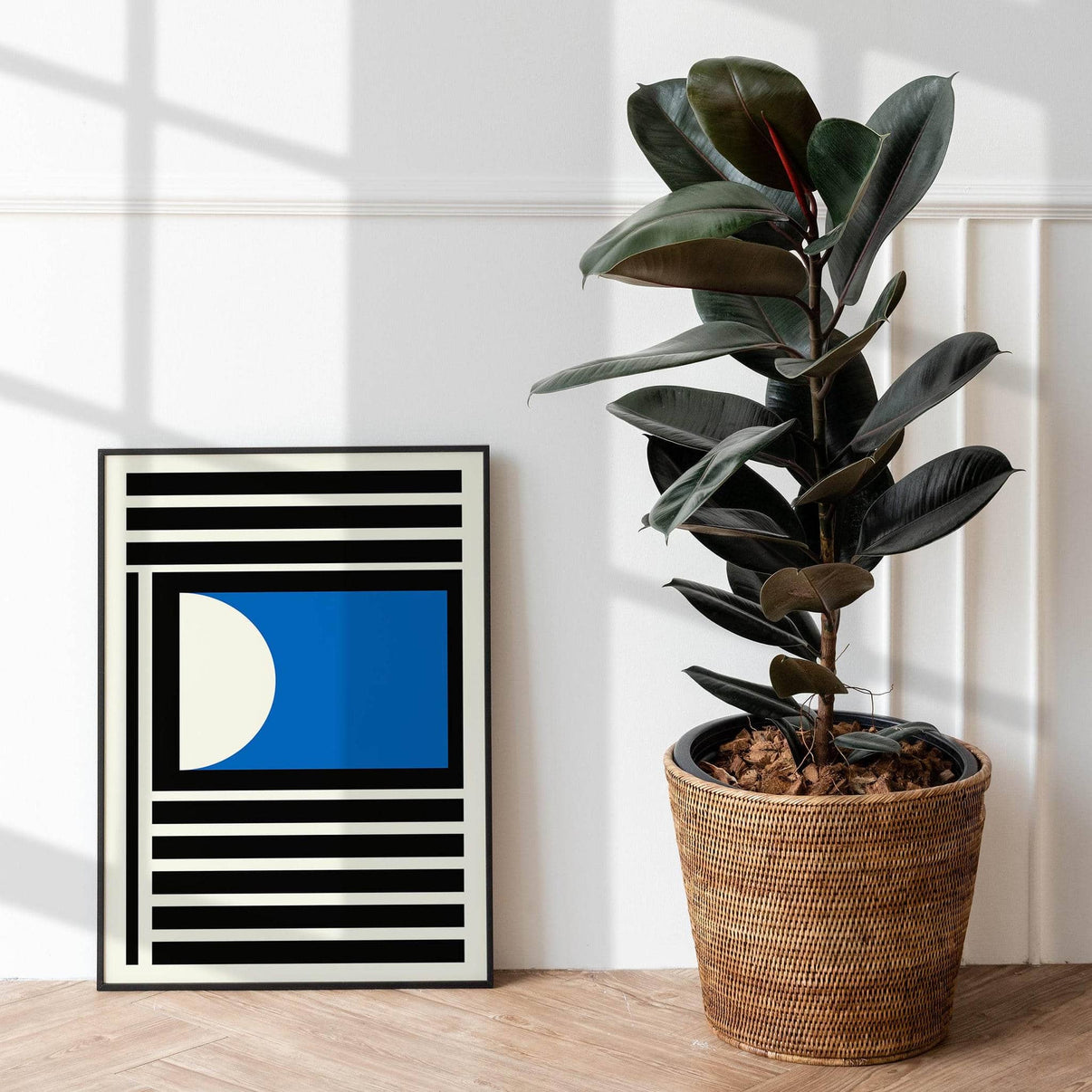 Minimalist Blue Bauhaus Poster – HypeSheriff