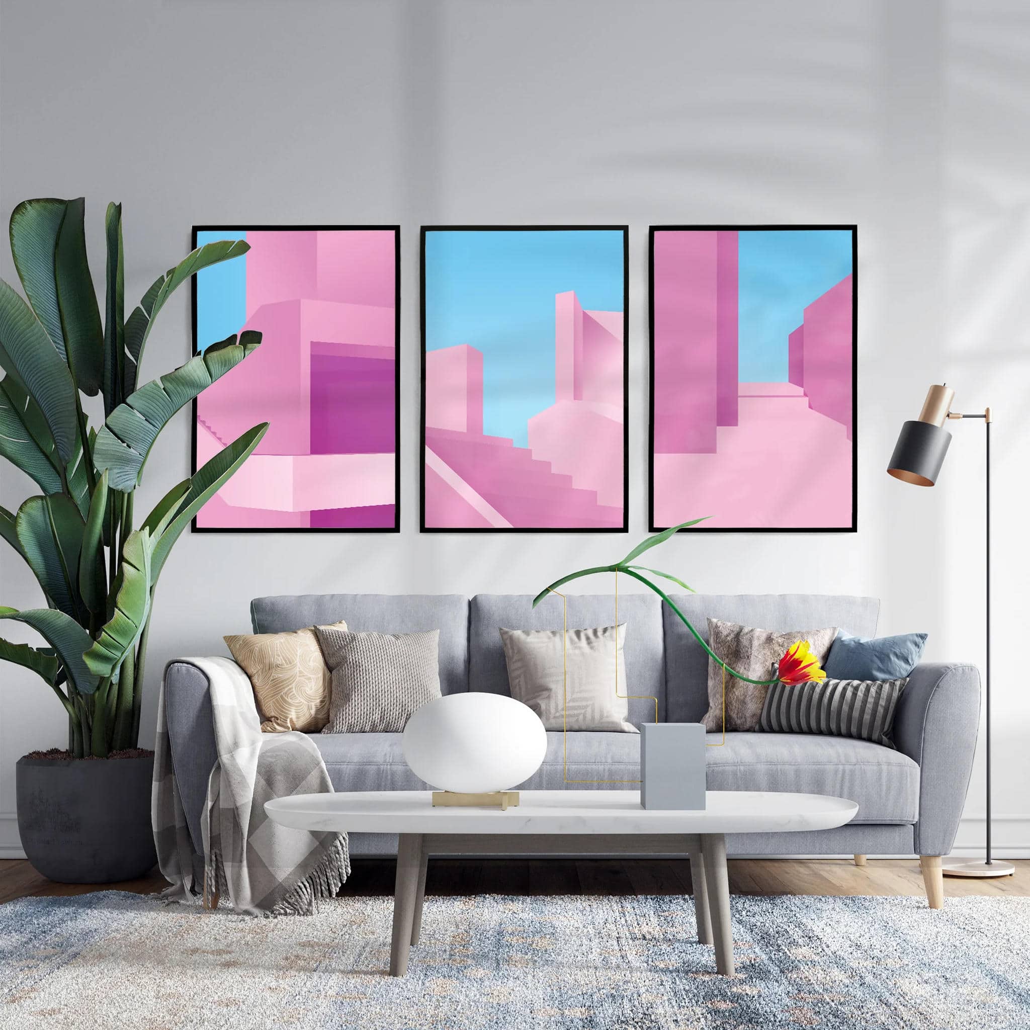 Set of 3 Mid Century Modern Posters – HypeSheriff