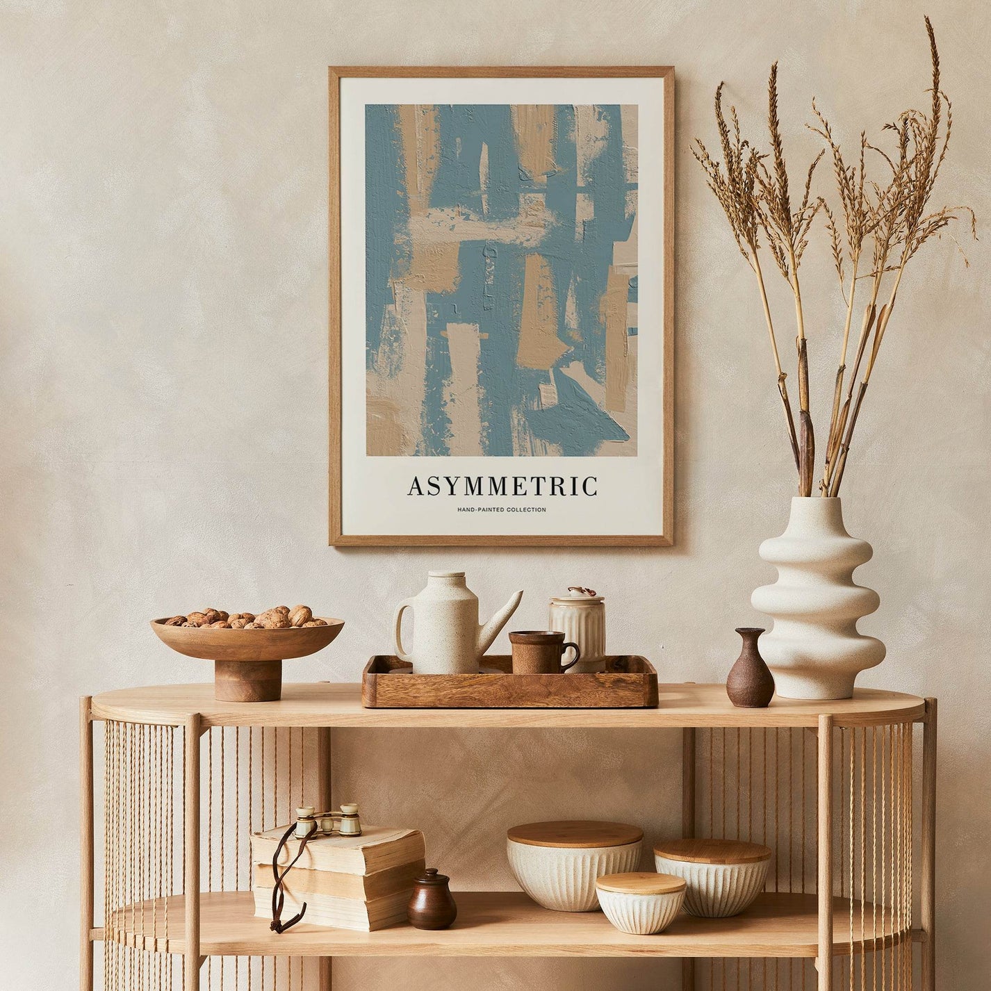 Asymmetric Brushstroke Abstract Print – HypeSheriff