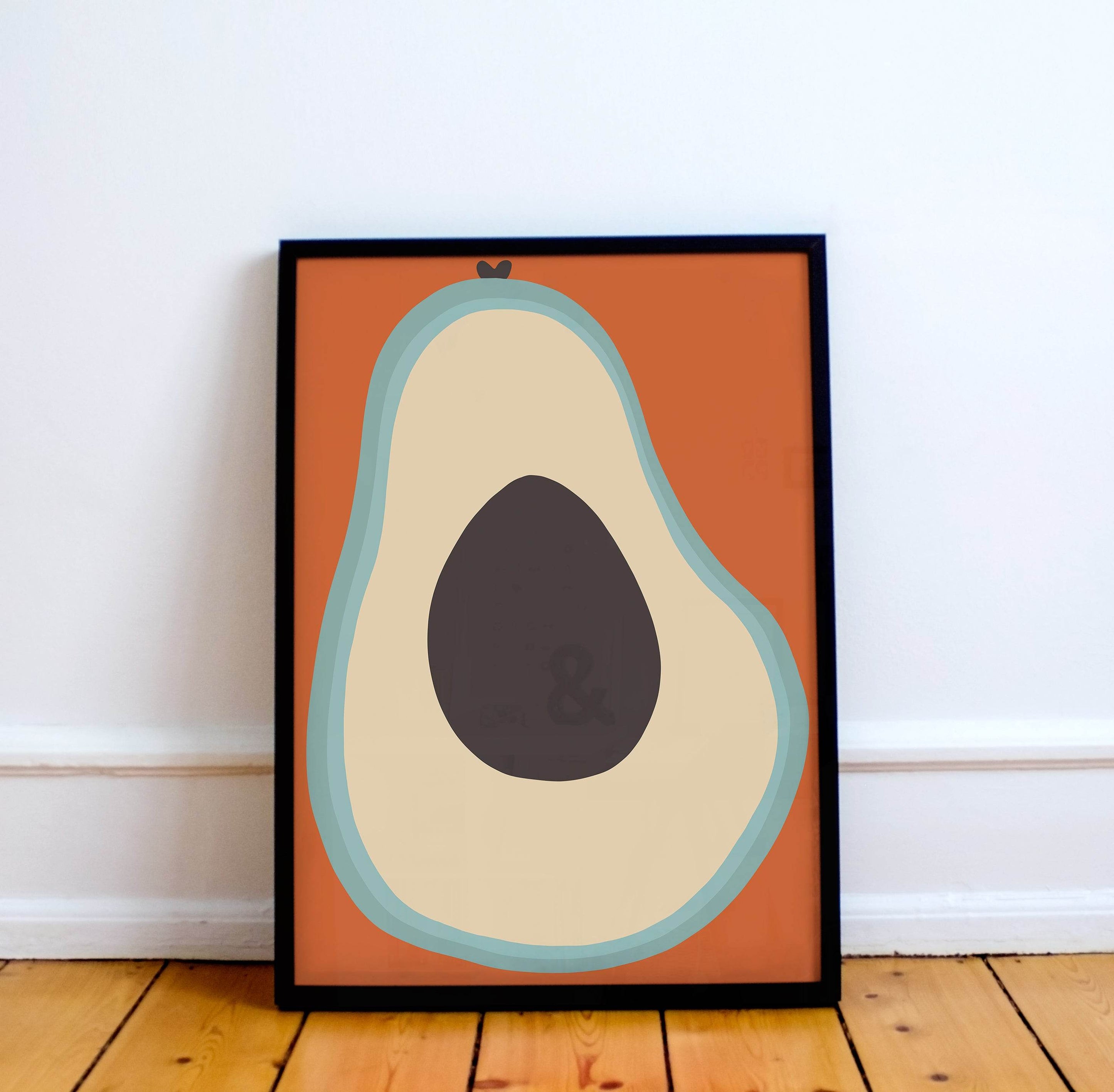 Retro Avocado Print | Iconic Posters, Original Art Prints – HypeSheriff