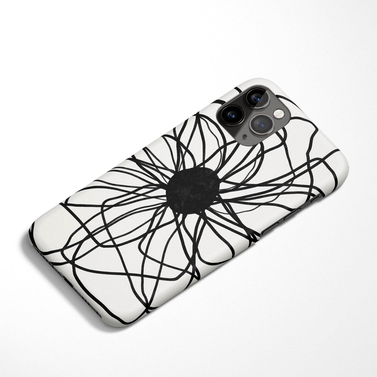 Abstract BW Drawing iPhone Case – HypeSheriff