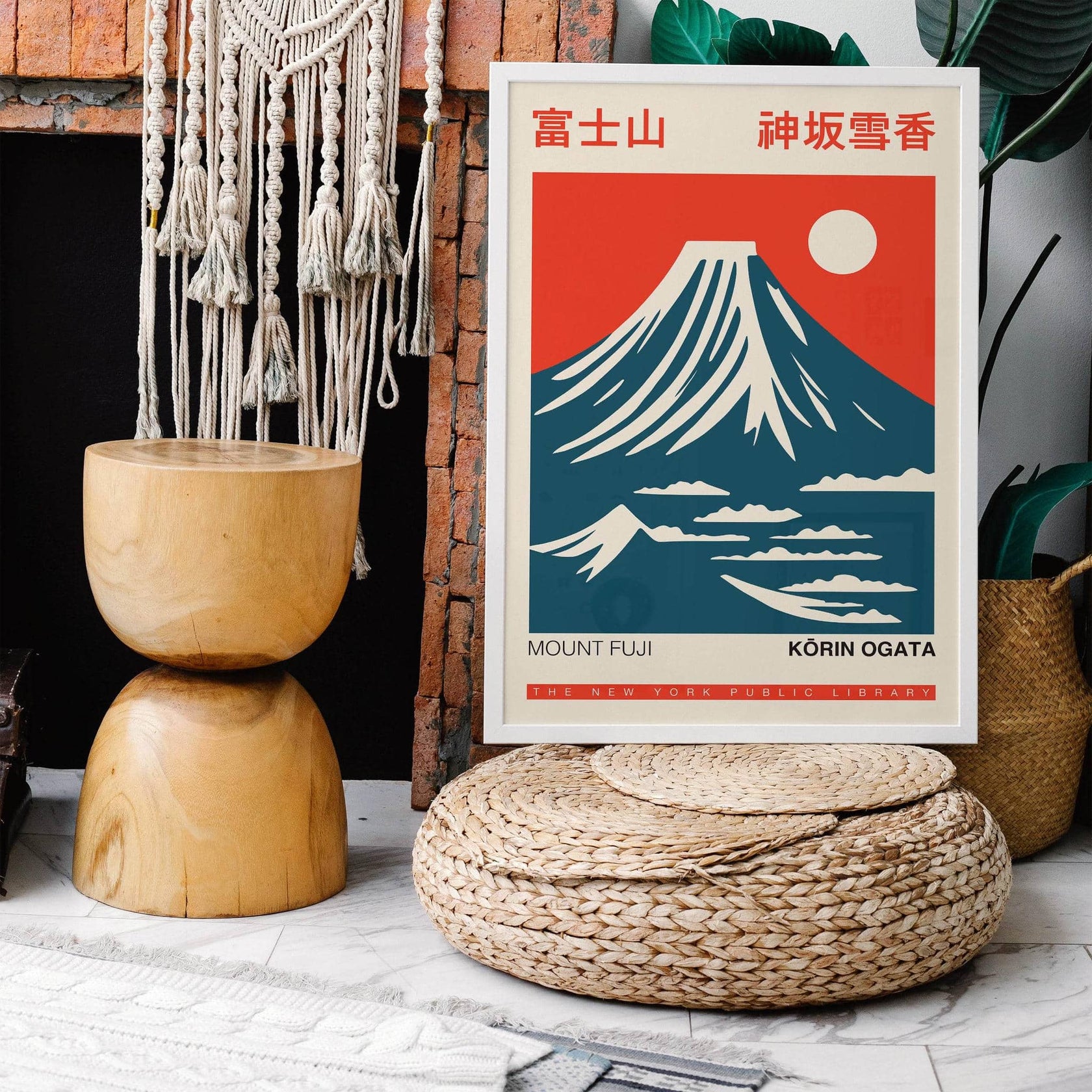 Red Japan Mount Fuji Poster – HypeSheriff