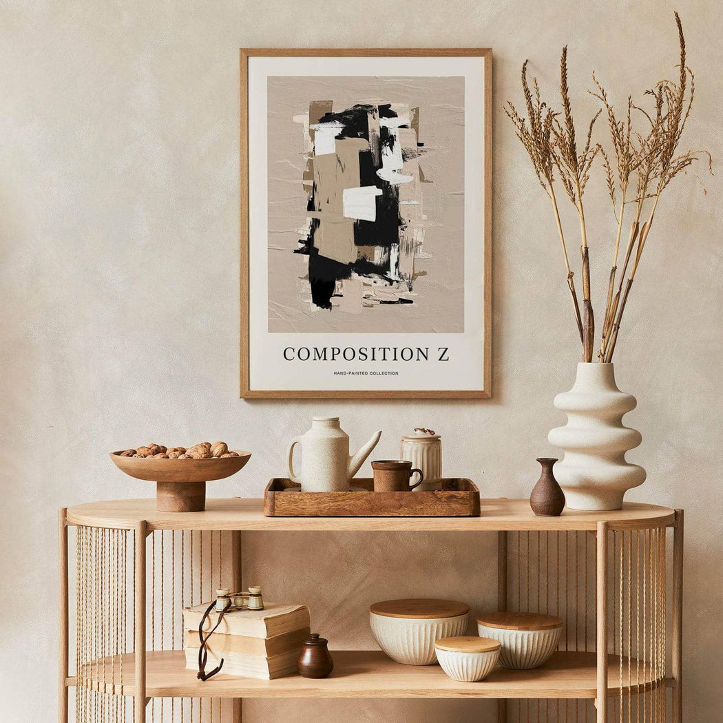 Composition Z Modern Abstract Poster — HypeSheriff US