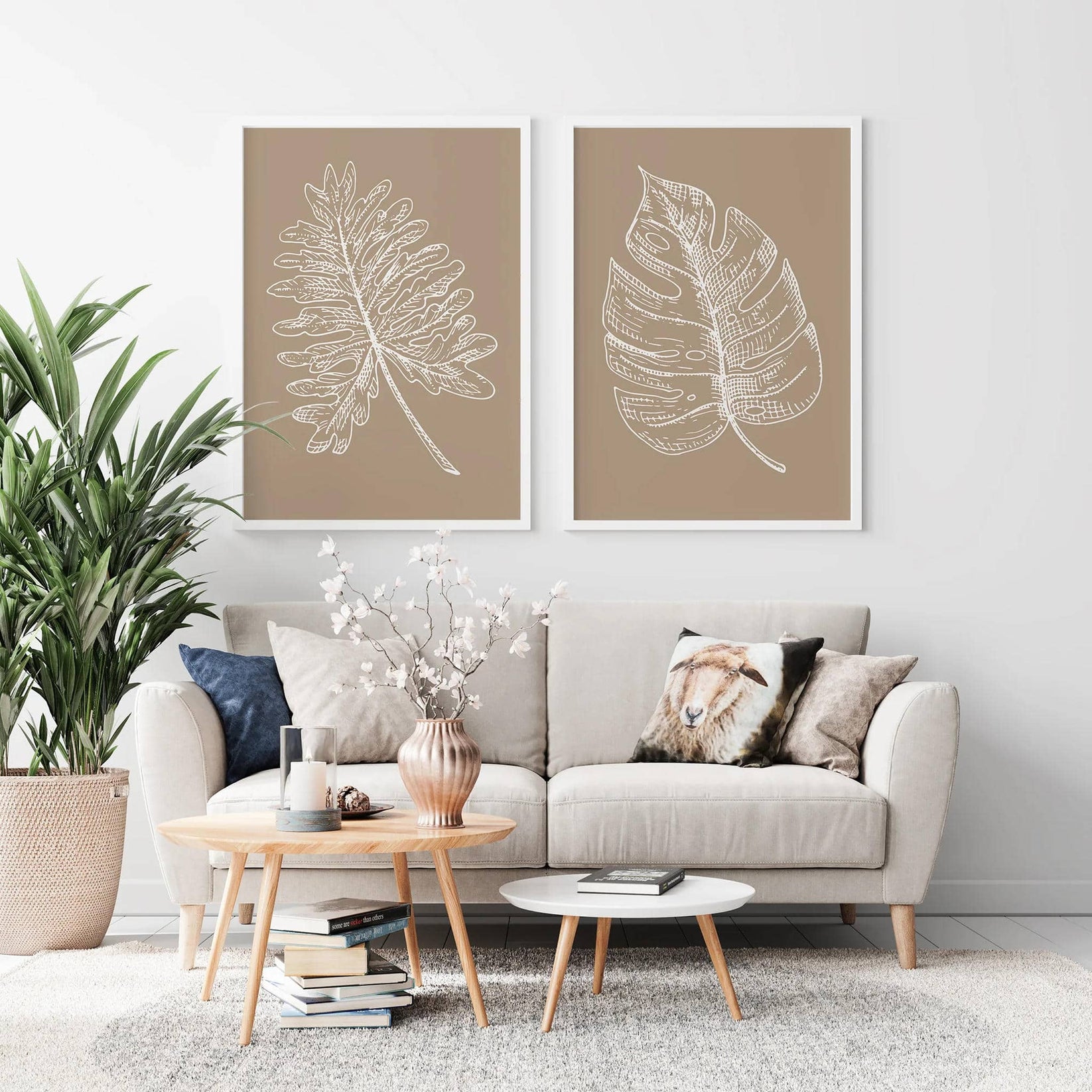 Set of 2 Beige Farmhouse Posters – HypeSheriff