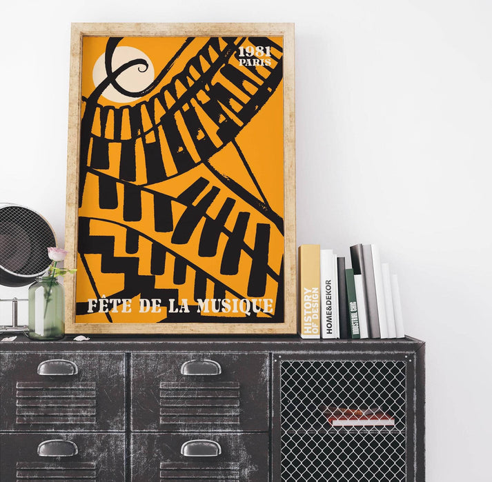 Music Day, Paris Yellow Poster – HypeSheriff