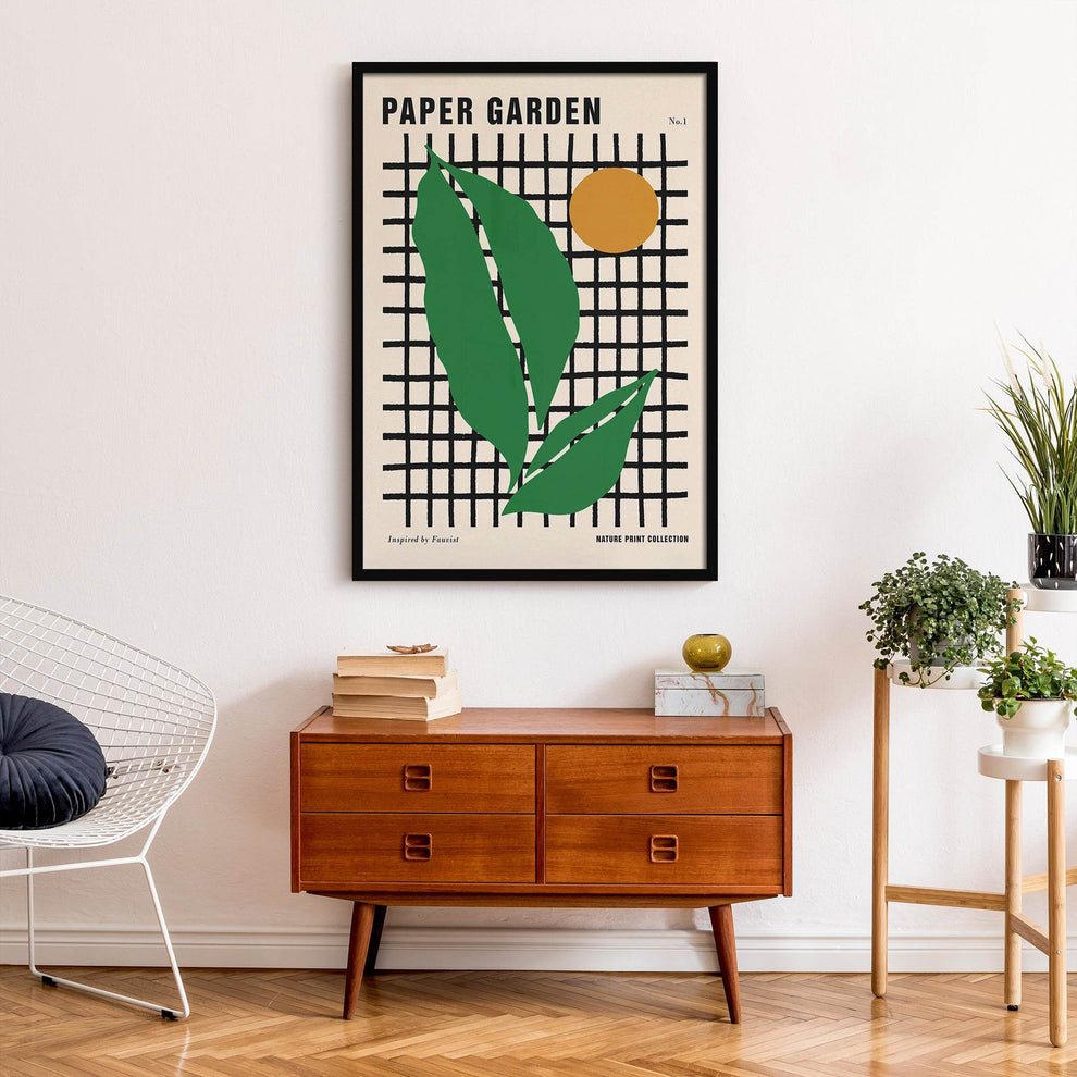 Retro Paper Garden Poster – HypeSheriff