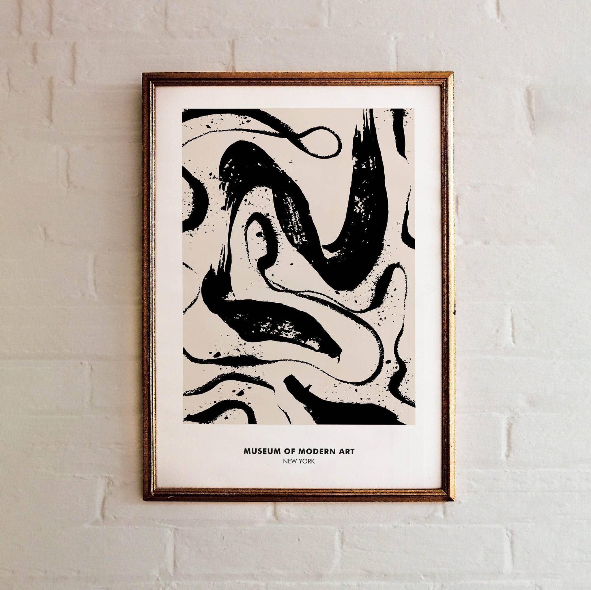 Abstract Black Ink Poster — HypeSheriff